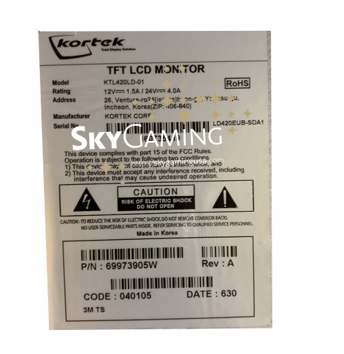 IGT CRYSTAL CORE LCS KORTEK 42